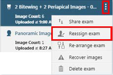 Reassigning images to a different patient