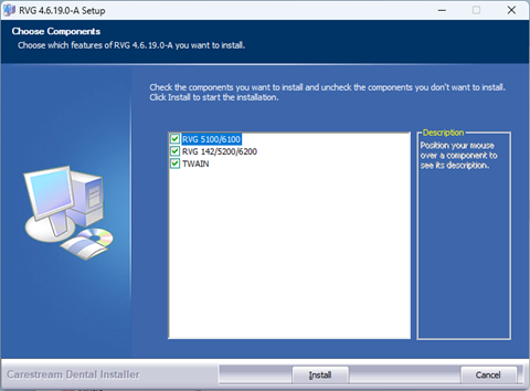 Installing the Carestream RVG device drivers
