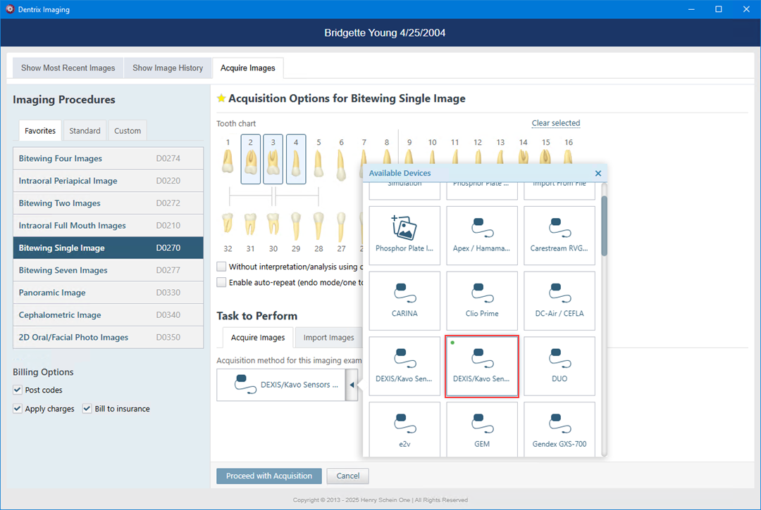 Setting up the DEXIS software bridge