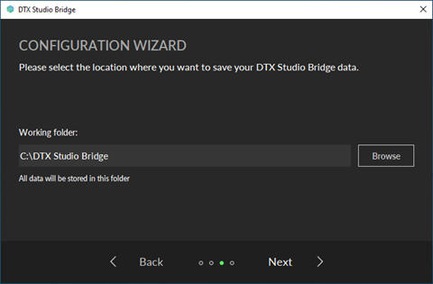 Configuring the DTX Studio bridge