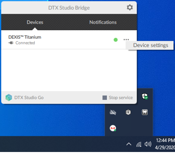 Setting up the DEXIS Titanium sensor