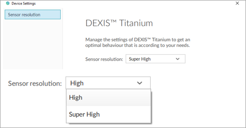 Setting up the DEXIS Titanium sensor