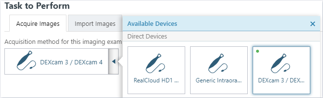 Setting up the DEXIS DEXcam 3 or 4 camera