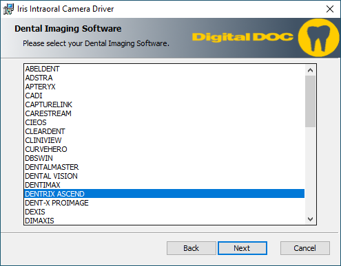 Setting up the Digital Doc Iris camera