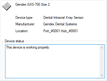 Setting up the Gendex GXS-700 sensor