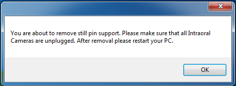 Setting up still pin support