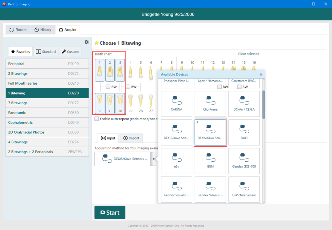 Setting up the DEXIS software bridge