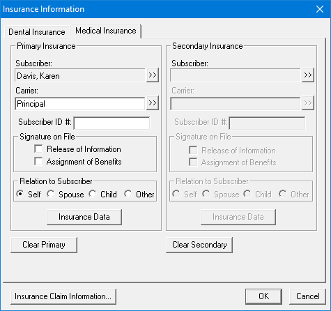 Assigning medical insurance to subscribers