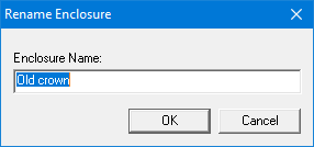 Renaming lab case enclosures