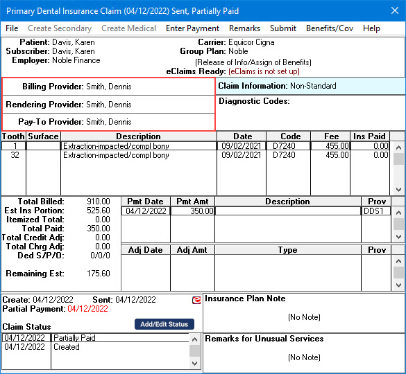 Changing billing, rendering, and pay-to providers