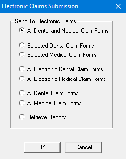 Submitting claims electronically