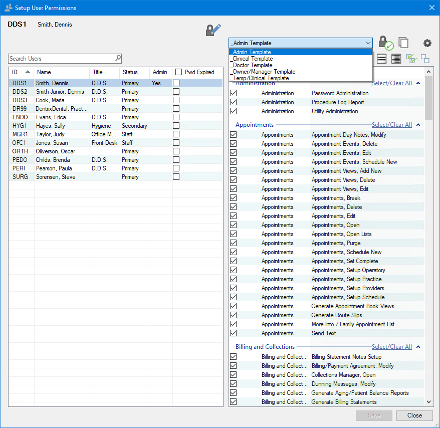 Enabling passwords and setting up a password administrator