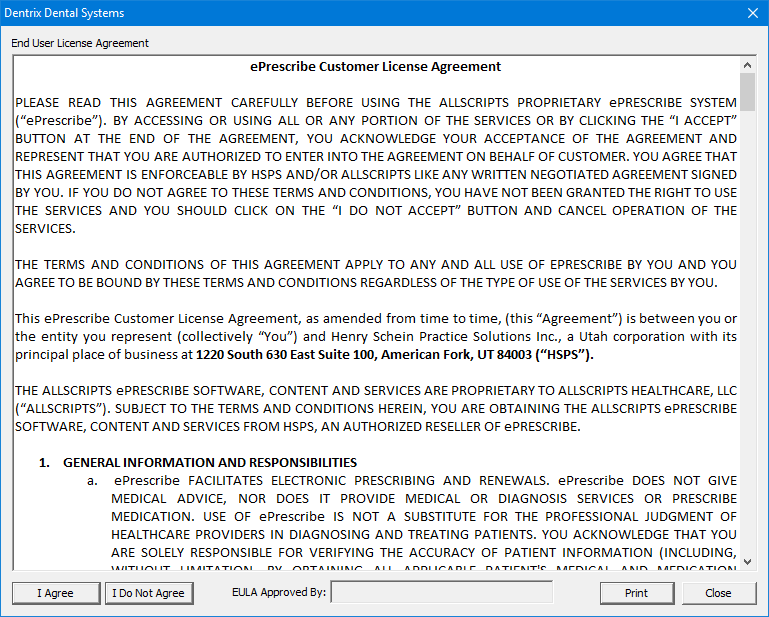 Activating ePrescribe