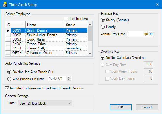 Setting up Time Clock