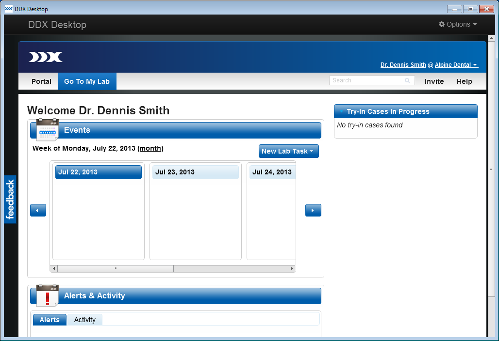 Opening DDX Desktop for the first time