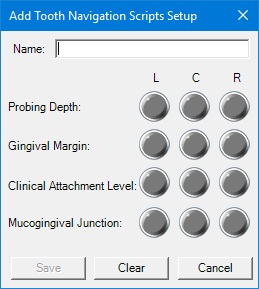 Adding tooth navigation scripts