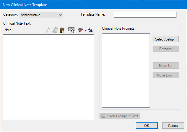 Creating clinical notes templates
