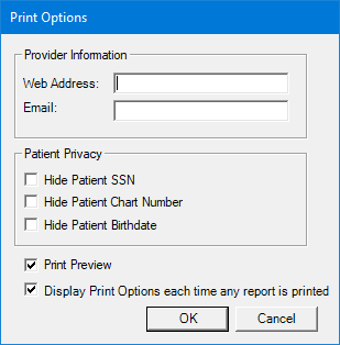 Printing perio exams and reports