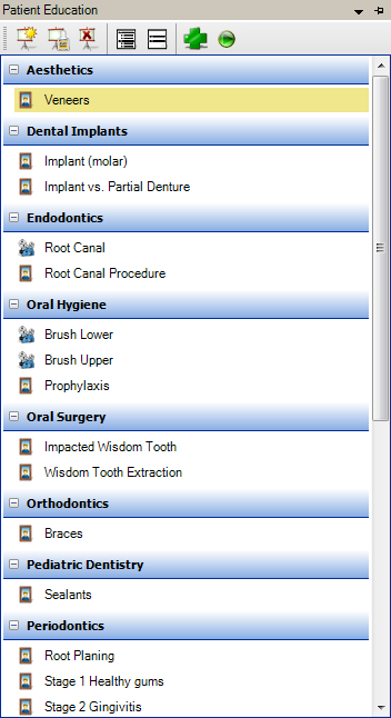 Adding patient education topics