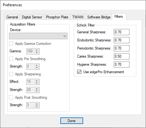 Schick 33, Elite, and XIOS XG Sensor Setup Guide