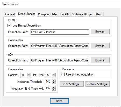 Schick 33, Elite, and XIOS XG Sensor Setup Guide