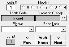 Tooth indicator controls