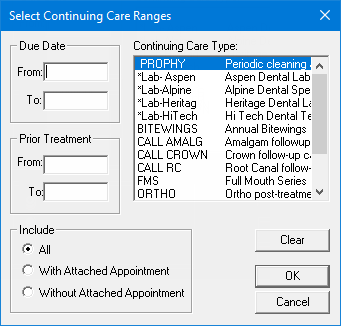 Continuing Care Cards - with Appointment