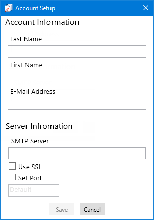 Setting up email for reports