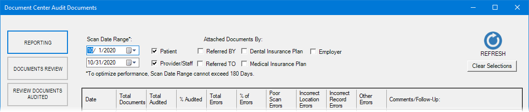 Document Center Documents Audited Report
