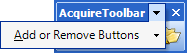 Adding and removing buttons